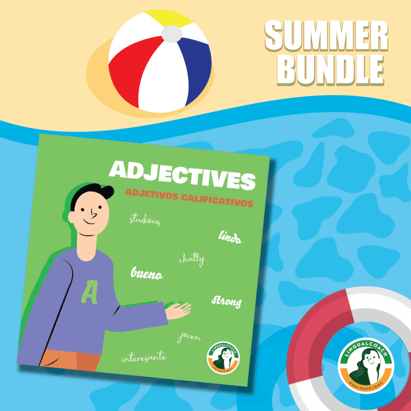 Summer Bundle: Adjetivos, Artículos,Sustantivos y Vocabulario ...