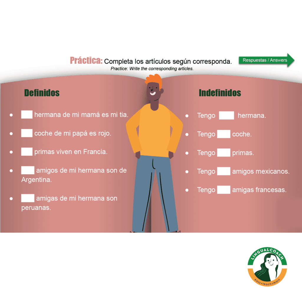 Artículos definidos e Indefinidos -Lección - Prácticas - Quiz ...
